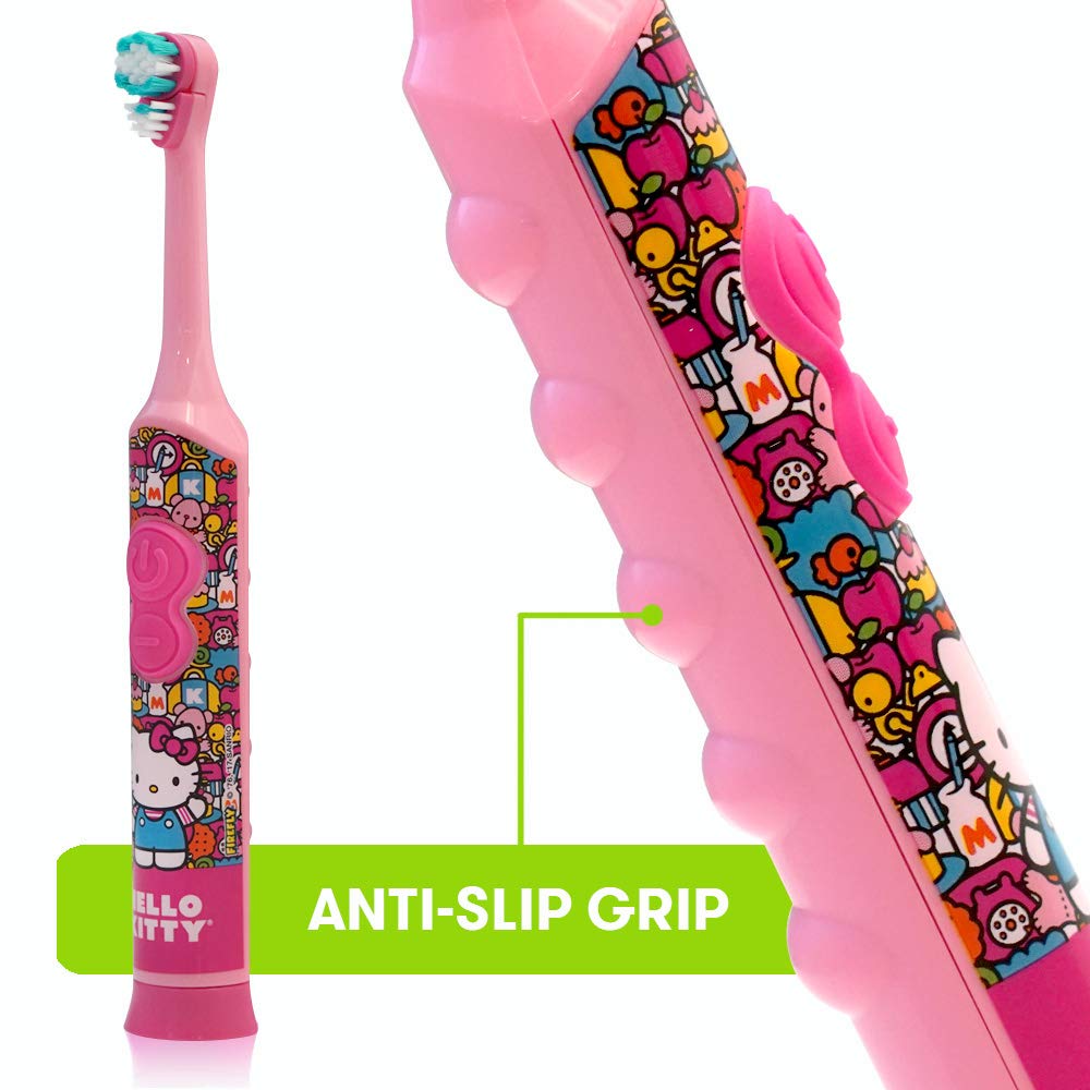 Firefly Power Protect Battery Toothbrush with Sanitary Character Cap - Hello Kitty