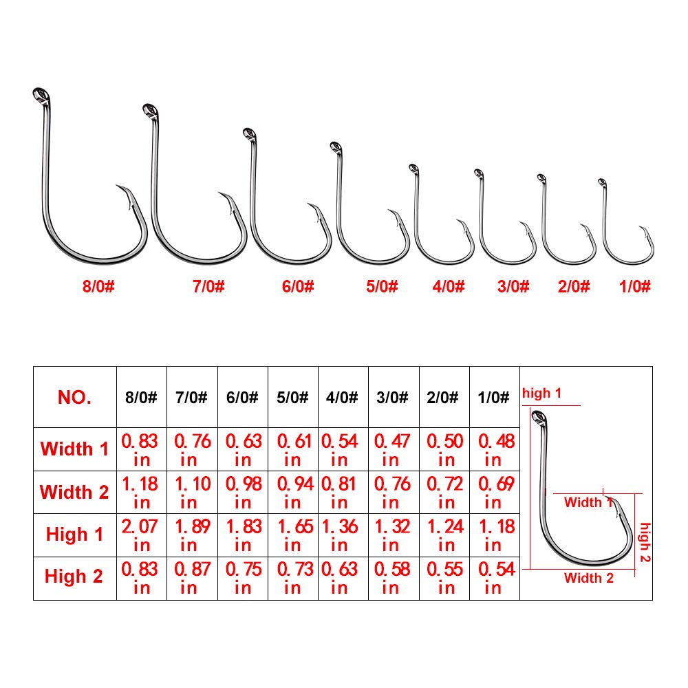 Fishing Hook with Steel Leader Single Eagle Claw Hook Bottom Fishing Rig-10pcs Nylon Coated Fishing Wire Leader Rigs (Hook Size:6/0)