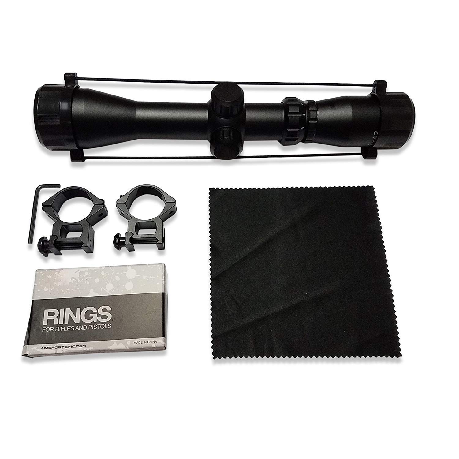 Feyachi Thermal Scope TH-45 384x32mm Long Eye Relief Rifle Scope Second Focal Plane Riflescopes with Dead-Hold BDC MOA Reticle, 1 inch Tube