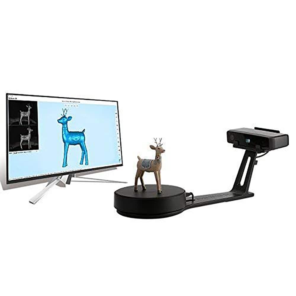 EinScan SE Desktop 3D Scanner,700mm Cubic Max Scan Volume,0.1 mm Accuracy,8s Scan Speed,Fixed/Auto Scan Mode,Professional Level 3D Scanner