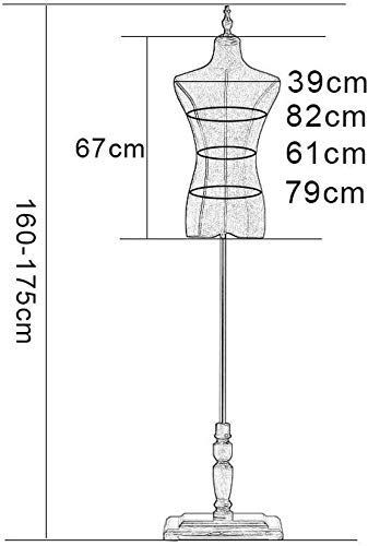 Female Sewing Tailors Dummy Dressmakers Dummies Tailors Dummy Display Professional Female Bust with Shoe Rack Pants Rack Female Mannequin