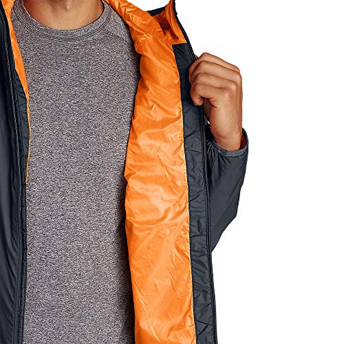 Eddie Bauer Men's EverTherm 2.0 Down Hooded Jacket, Storm, Large