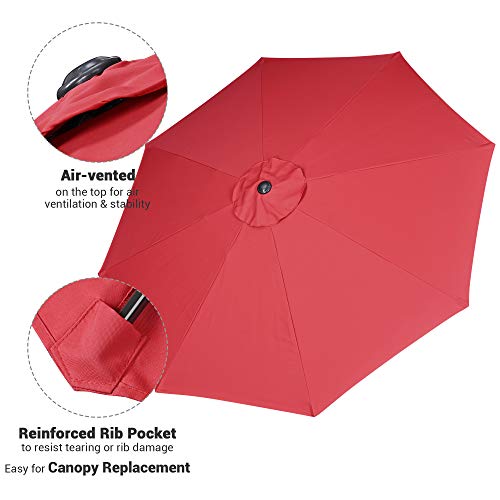 Yescom 10Ft UV50+ Aluminum Outdoor Table Patio Umbrella with Crank Tilt 3000PA Sunshade Deck Yard Garden Pool Balcony