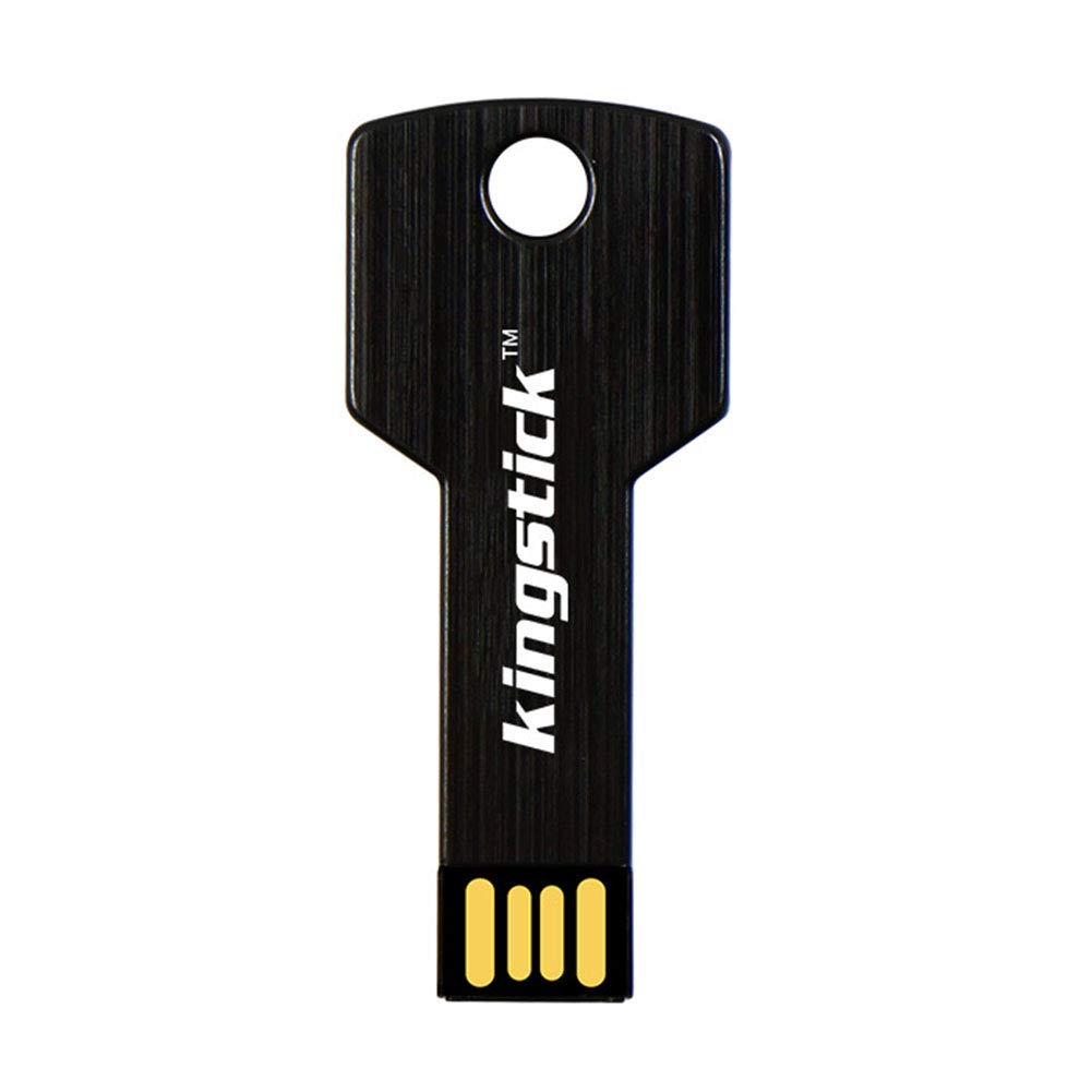 FAgdsyigao USB Flash Drive,4/8/16/32/64GB Ultra-Thin Key Shaped USB 3.0 Flash Drive Memory Stick U Disk - Black 64GB