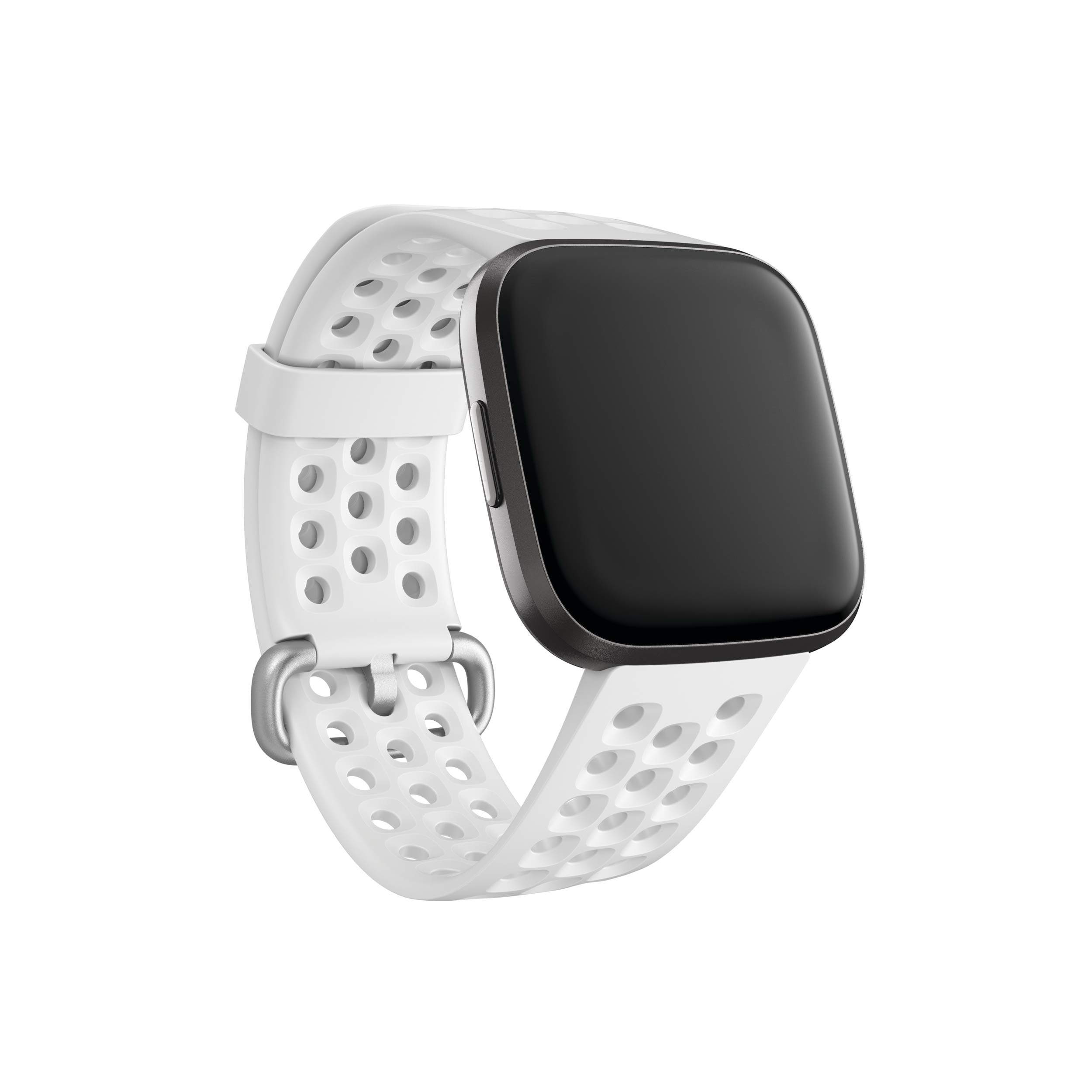 Fitbit Versa Family Accessory Band, Official Product, Sport, Frost White, Small