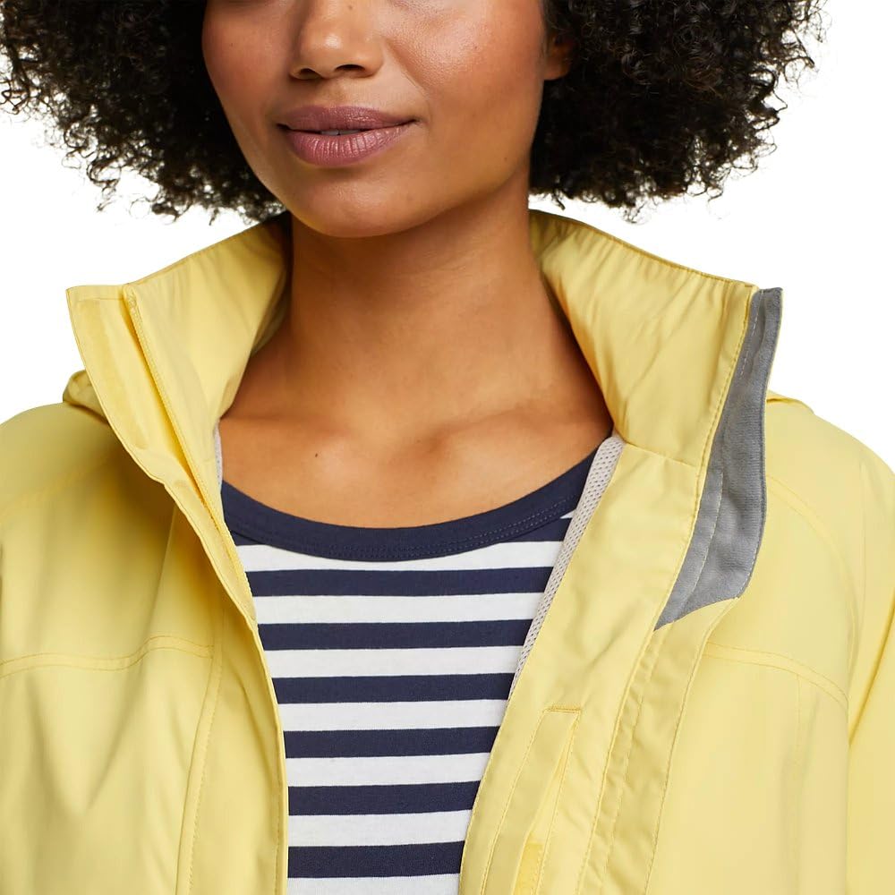 Eddie Bauer Women's Packable Rainfoil Jacket, Waterproof, Black, Medium