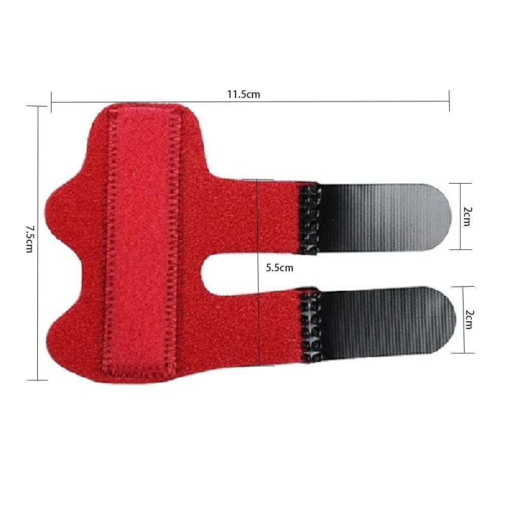 Finger splint , Trigger Finger Splint , Arthritis Injuries Splints Straightenin , Stabilize Arthritis Sprains , Adjustable Fixing Finger Fractures Splints, Finger Trigger Knuckle Protect 2 PCS(red)