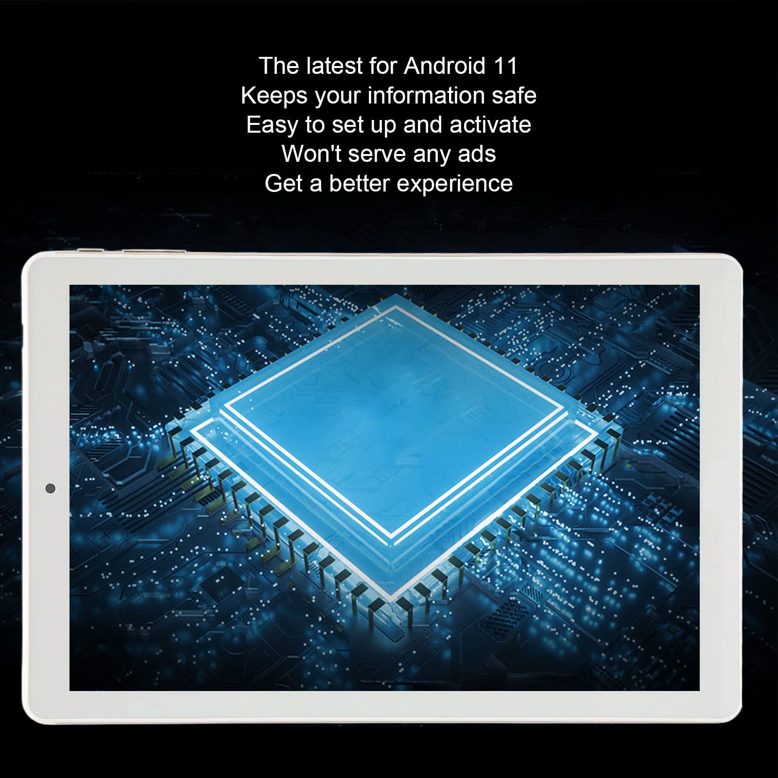 LBEC 8 Core Tablet, 10 Inch Tablet Dual SIM Dual Standby 3GB 64GB for Senior for Work (US Plug)