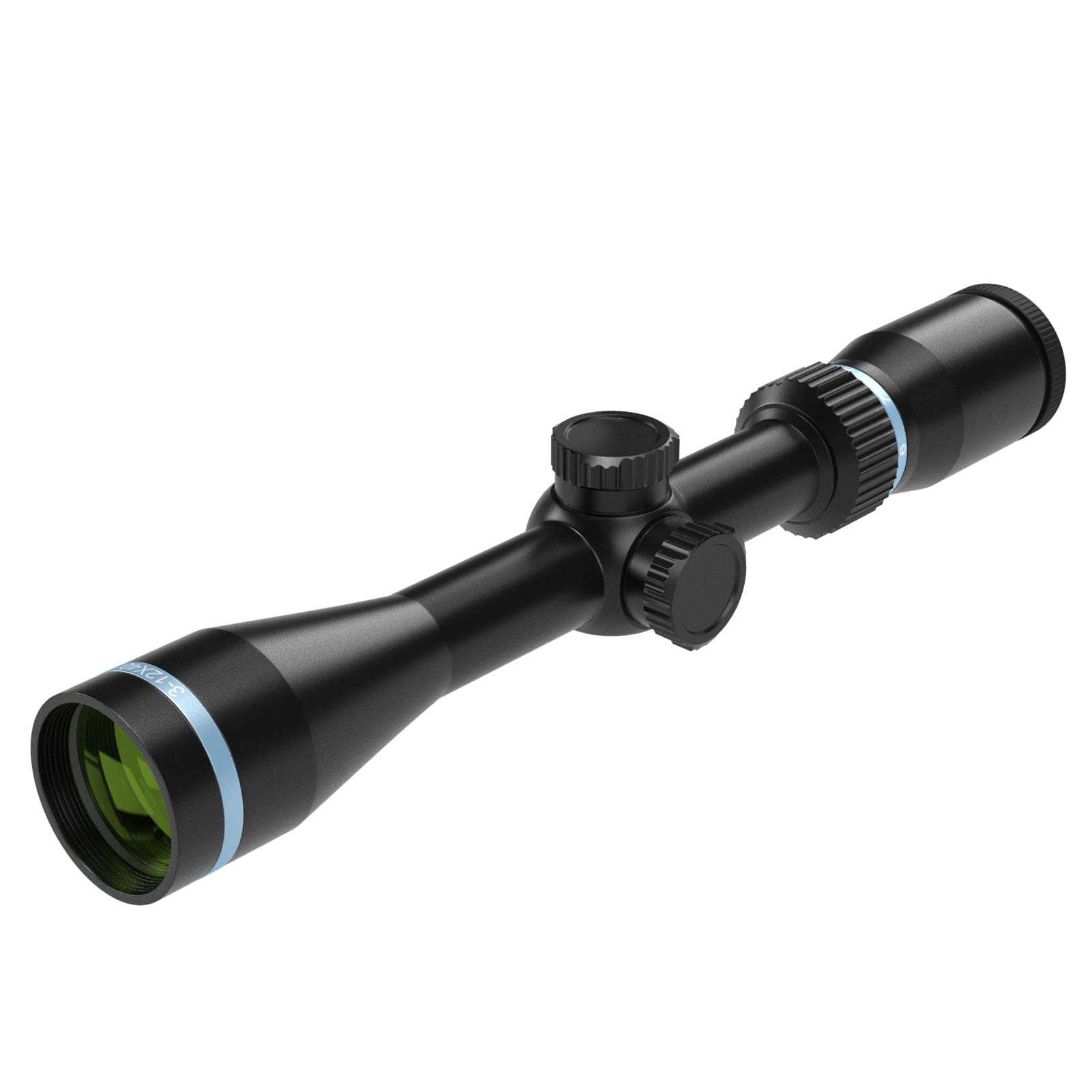 Feyachi Falcon 3-12x40mm Rifle Scope, BDC MOA Reticle Second Focal Plane 1-inch Tube Riflescopes Black Matte