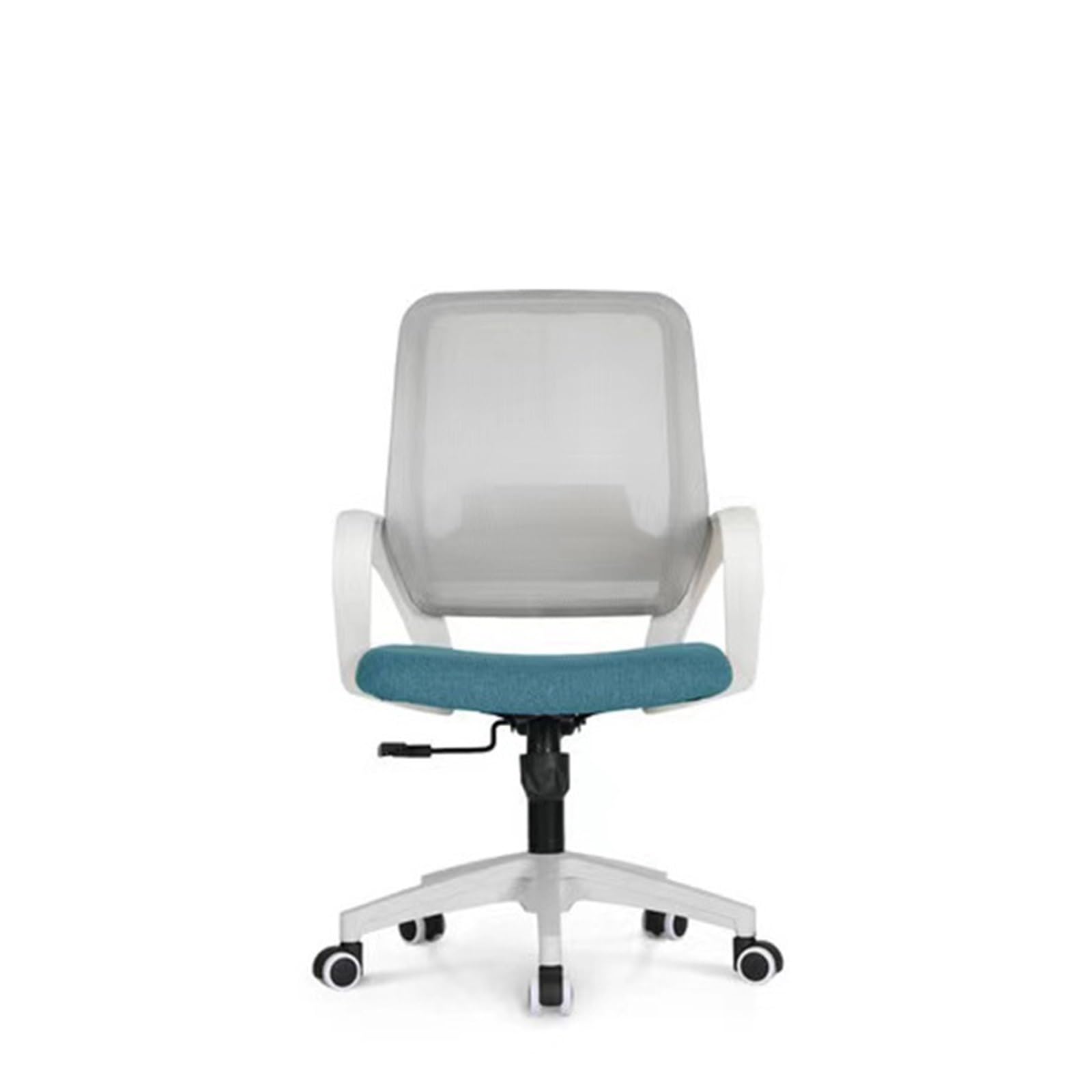 Ergonomic Office Chair, Desk Chairs with Wheels Mesh Computer Office Home Conference Ergonomic Lift Swivel Chair (Color : White Frame Blue, Size : No headrest)