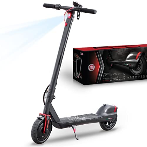 Fiat Folding Electric Scooter - 350W Motor, 15 to 20-Mile Long-Range Battery (Vesuvio Black)