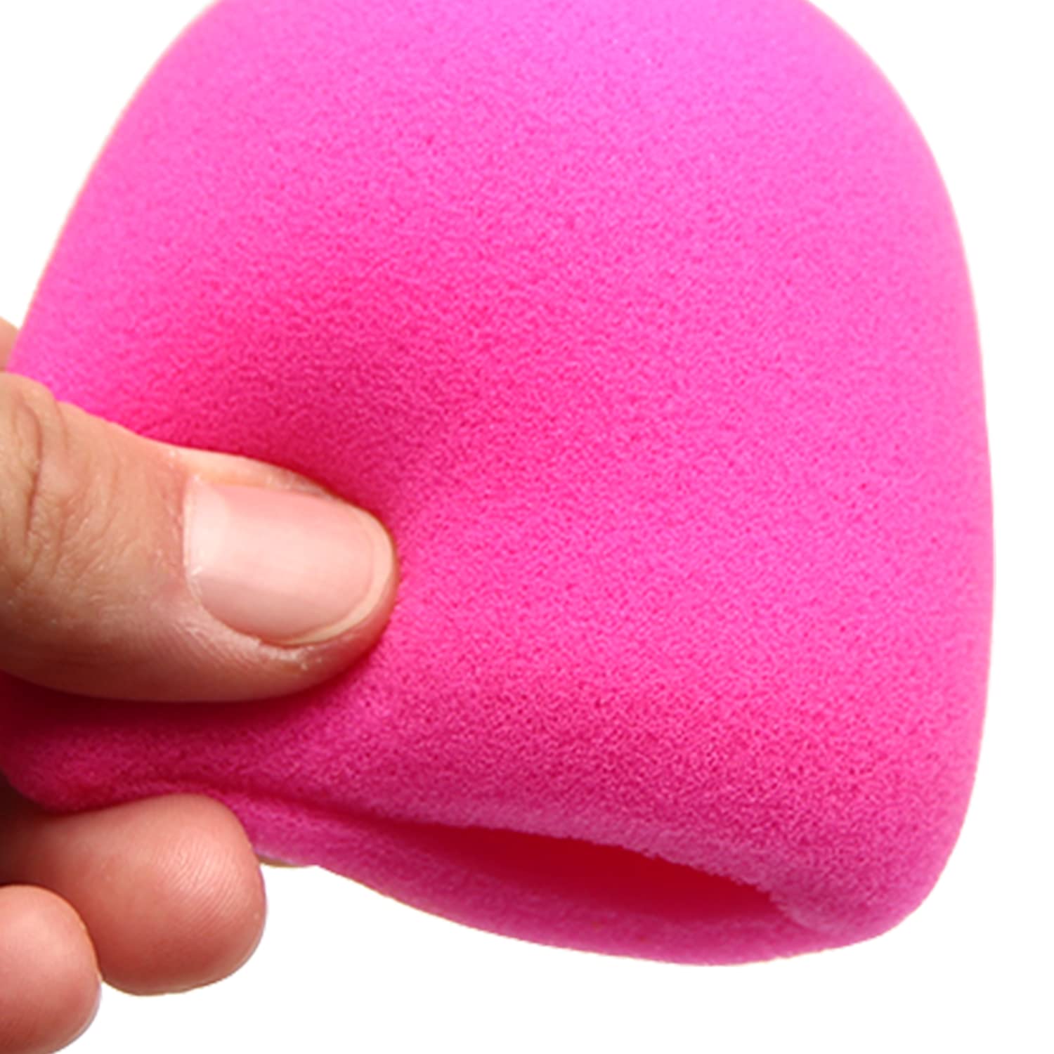 Fielect 2Pcs Microphone Covers Foam Mic Cover Handheld Microphone Windscreen Shield Mic Foam Filter Pink for KTV Broadcasting