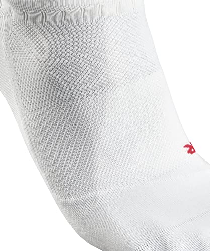 FALKE Men's RU5 Race Invisible Running Socks, No Show, Ultralight Cushion, Athletic Sock, Breathable Quick Dry, Nylon, White (White-Mix 2020), 9-10, 1 Pair