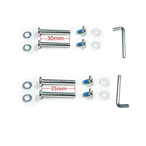 F-ber Suitcase Luggage Wheels Replacement Kit OD60mm Wheels ABEC 608zz Skate Inline Outdoor Skate Replacement Wheels Multiple Sizes, Set of (2) Wheels (OD:60 W:18 ID:6 Axles: 30 & 35)