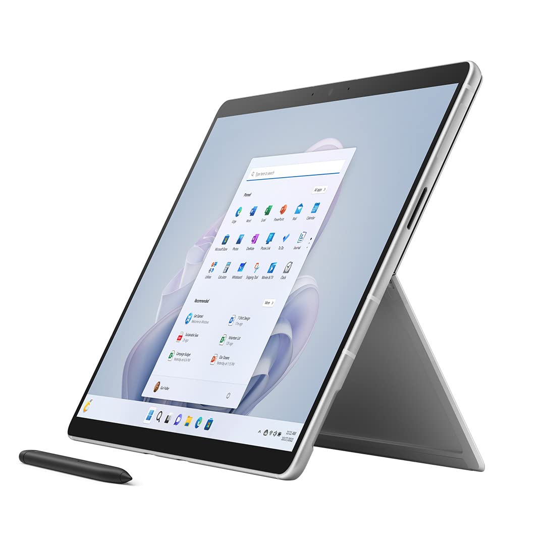 Microsoft Surface Pro 9 (2022), 13" 2-in-1 Tablet & Laptop, 5G Connectivity, Thin & Lightweight, Faster SQ3 Processor for Multi-Tasking, 16GB RAM, 512GB Storage with Windows 11, Platinum