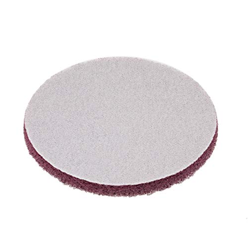 uxcell 2pcs Drill Power Brush Tile Scrubber Scouring Pads 5 Inch Hoop and Loop Surface Conditioning Disc for Household Cleaning