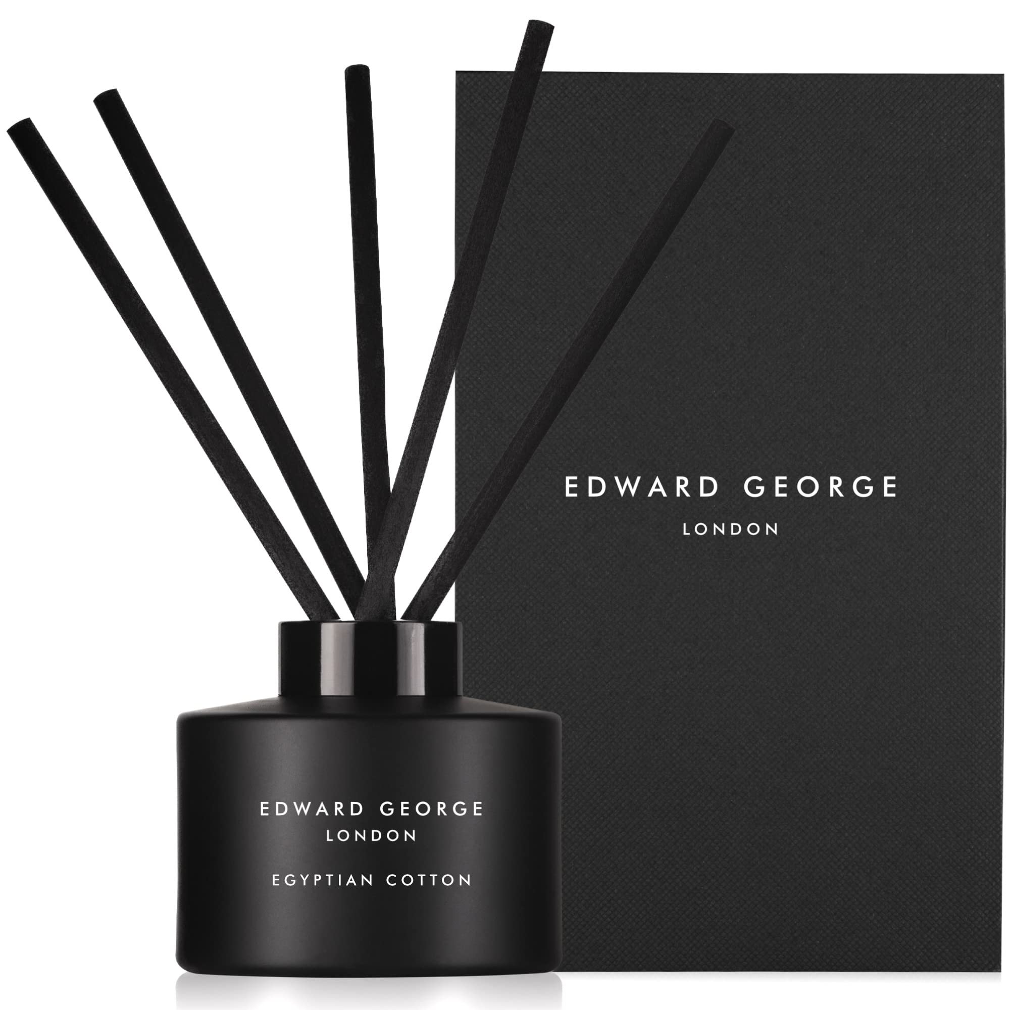 Edward George Reed Diffusers for Home Rose Oud Fragrance Oil Reed Diffuser Set with 10 Oil Diffuser Sticks, 5.6 fl oz