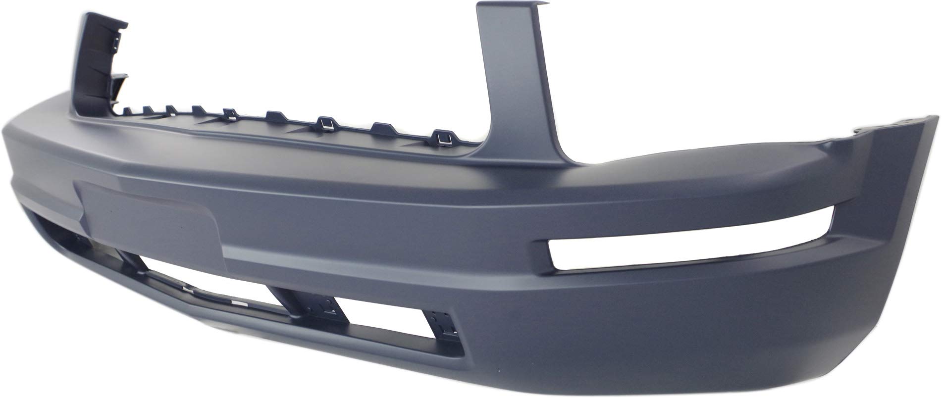 Evan Fischer Front Bumper Cover Compatible with 2005-2009 Ford Mustang, Primed For Models With Fog Light Holes With turn signal light holes With Pony Package FO1000574