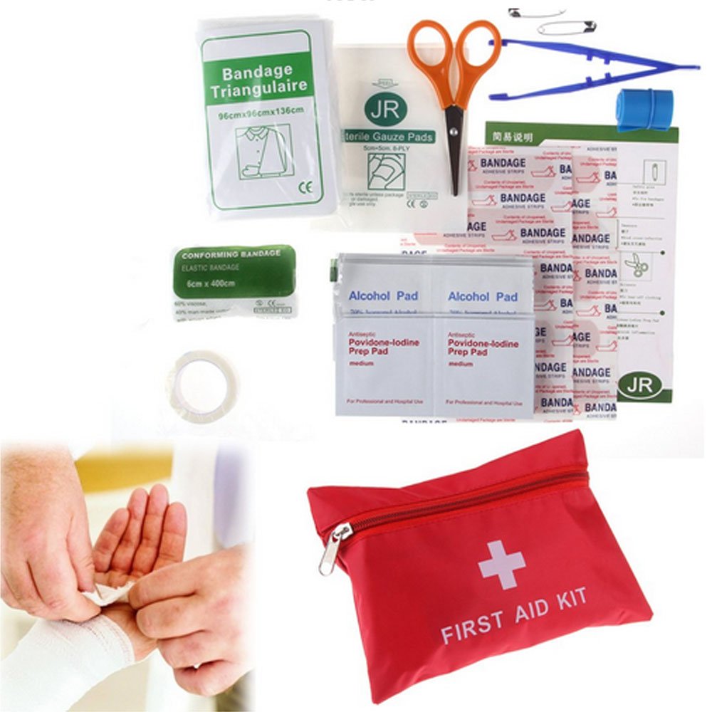 ESUPPORT 34 Piece First Aid Emergency Kit Car Home Medical Camping Office Travel