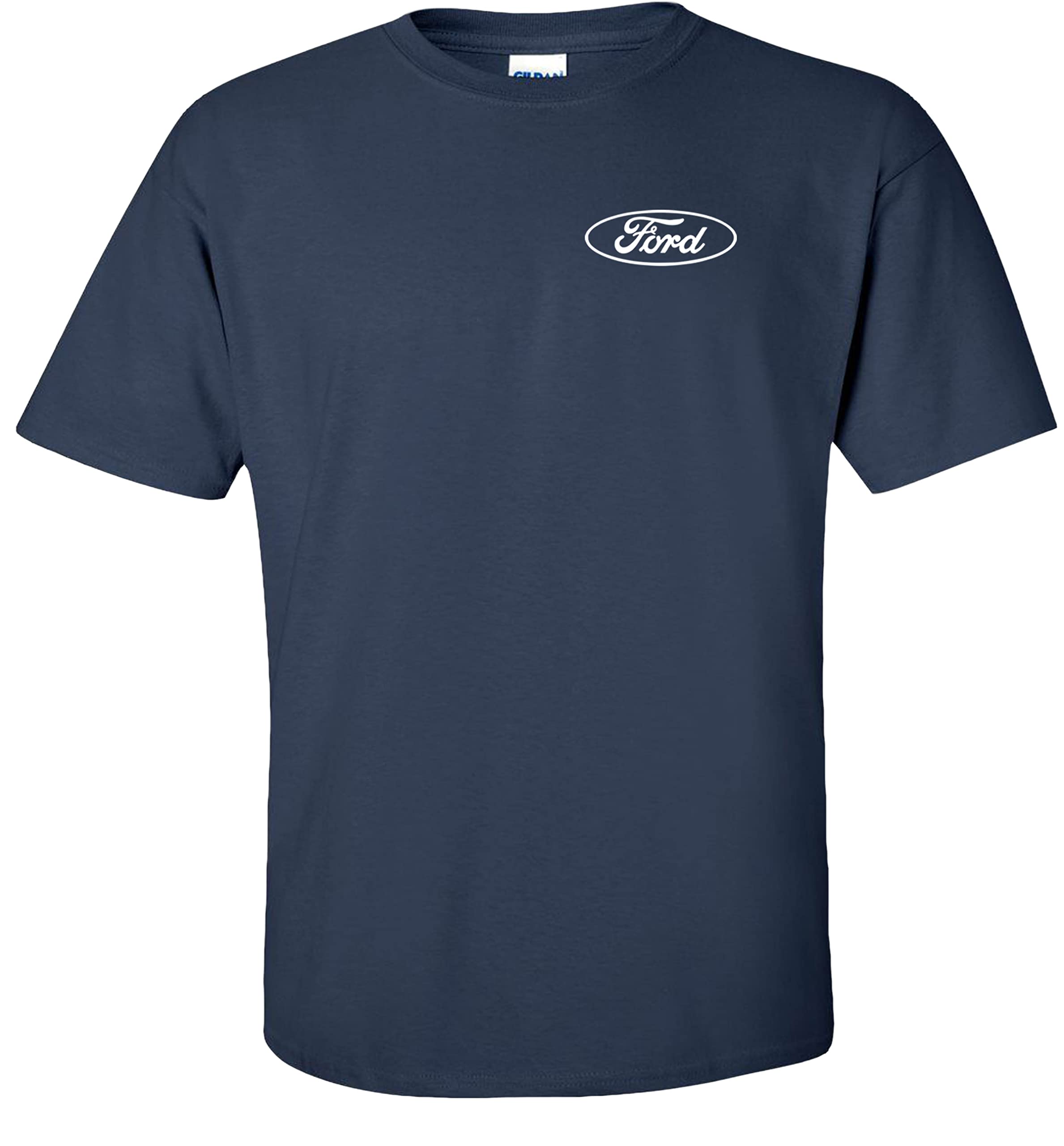 Fair Game Shelby Cobra Ford T-Shirt Mustang White Carroll Snake Silhouette Logo-Navy-XL