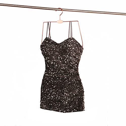 Rose Gold Full Body Shape Metal Wire Swimwear Swimsuit Display Hangers for Dress,Bikini,Lingerie Hangers (10 Pack ,Rose Gold)
