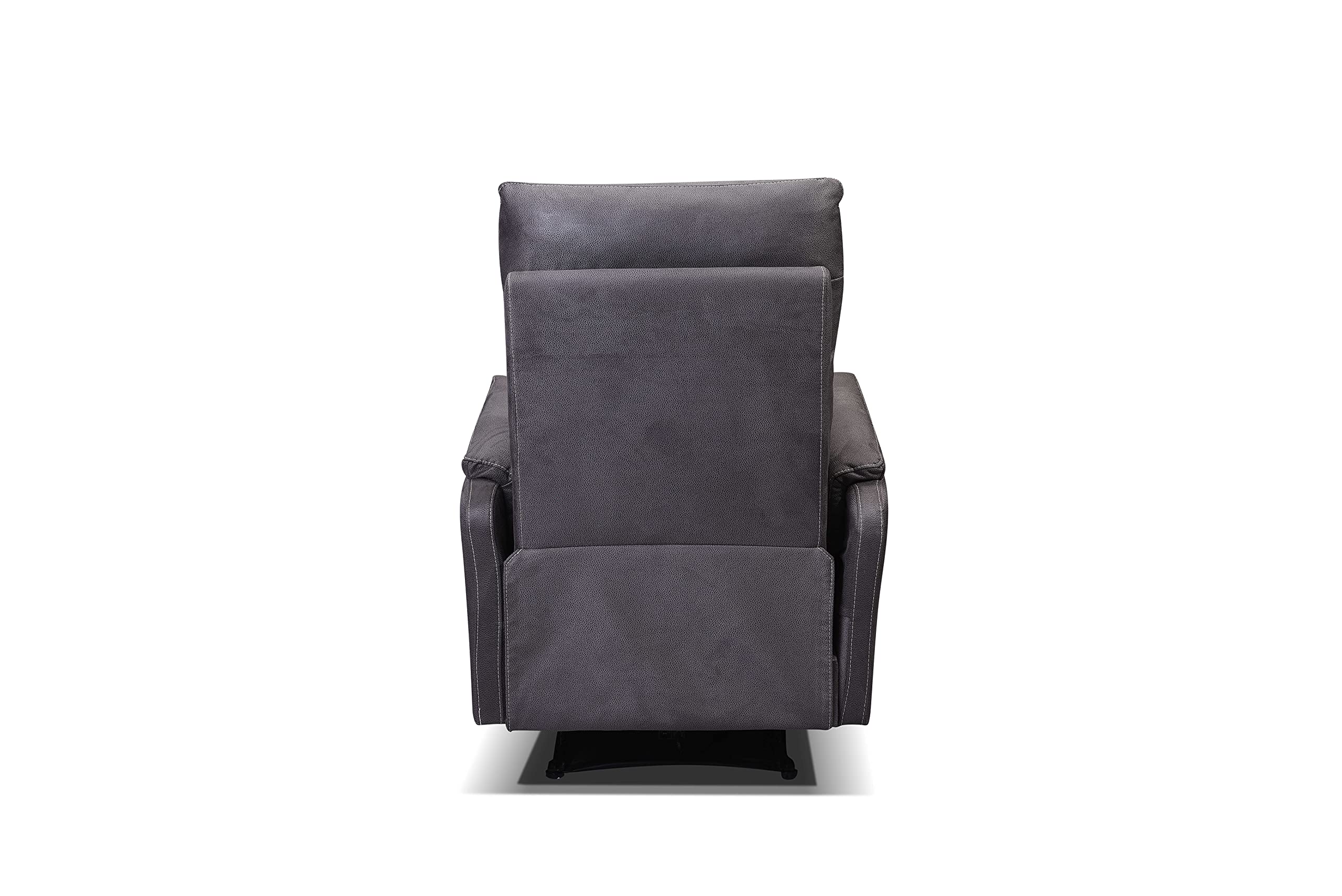 FIQHOME Electric Power, Fabric Single Sofa Recliner Function,Ergonomic Lounge Chair, Home Theater Seating with USB Charge Port for Small Room,Grey