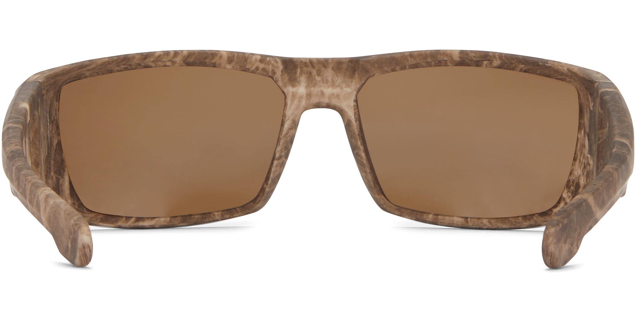 Fisherman Eyewear Bayou Polarized Sunglasses, Brown Terrain Rubberized Frame, (Brown Lens) Medium/Large