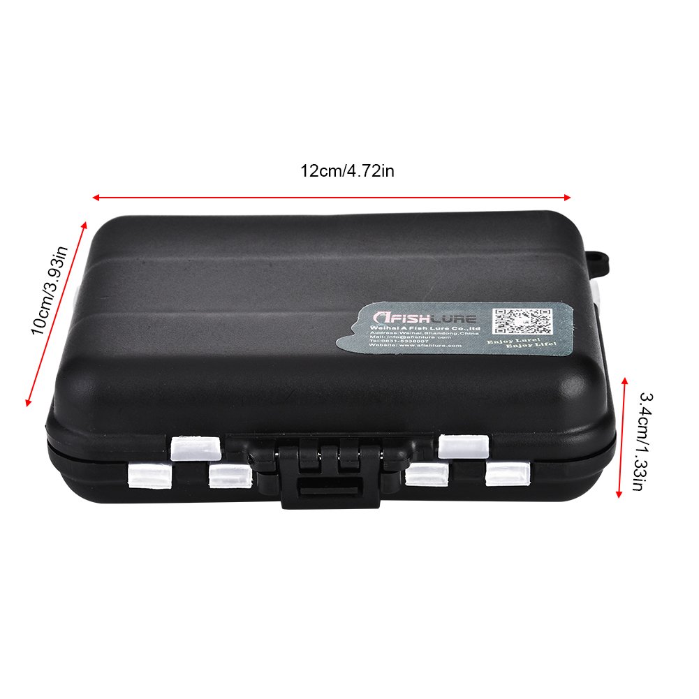 Fishing Lure Box, Bait Box Waterproof Portable Fishing Lure Tackle Hook Bait Storage Box Case With Compartments for Fishing