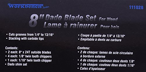 Toolway 111028 Dado Blade Set 8", 200 mm, 24 Tooth