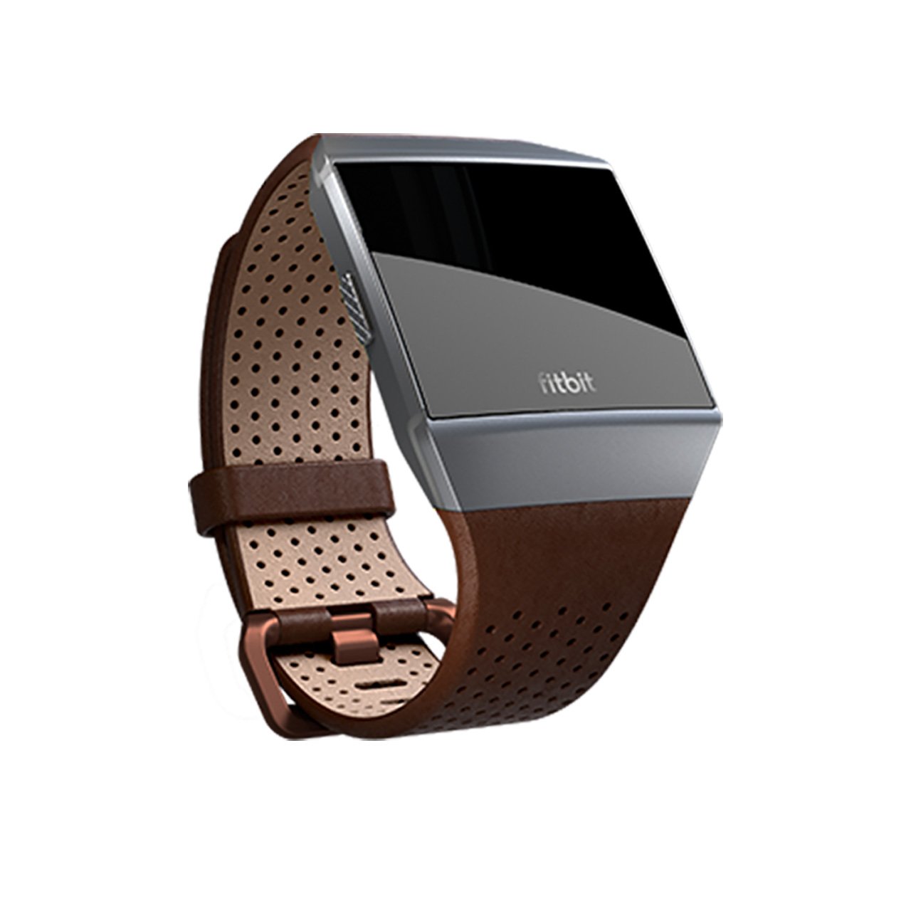 Fitbit Ionic Perforated Leather Accessory Band, Cognac, Small