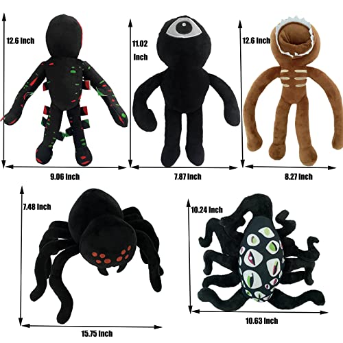 Ysnhsye Doors Plush Toy Set, Terror Game Friends Plush, Stuffed Plush,Gifts for Children and Friends, Halloween (10pcs)
