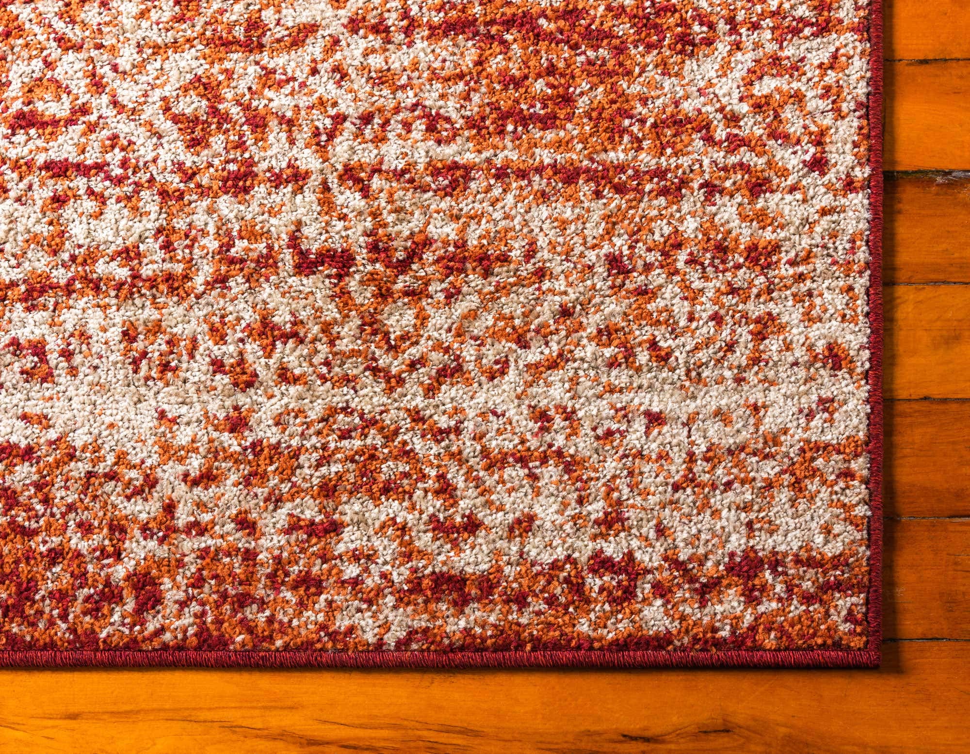 Unique Loom Autumn Collection Modern Contemporary Casual Abstract Area Rug (Terracotta/ Beige Rustic, 9 x 12 ft Rectangular)