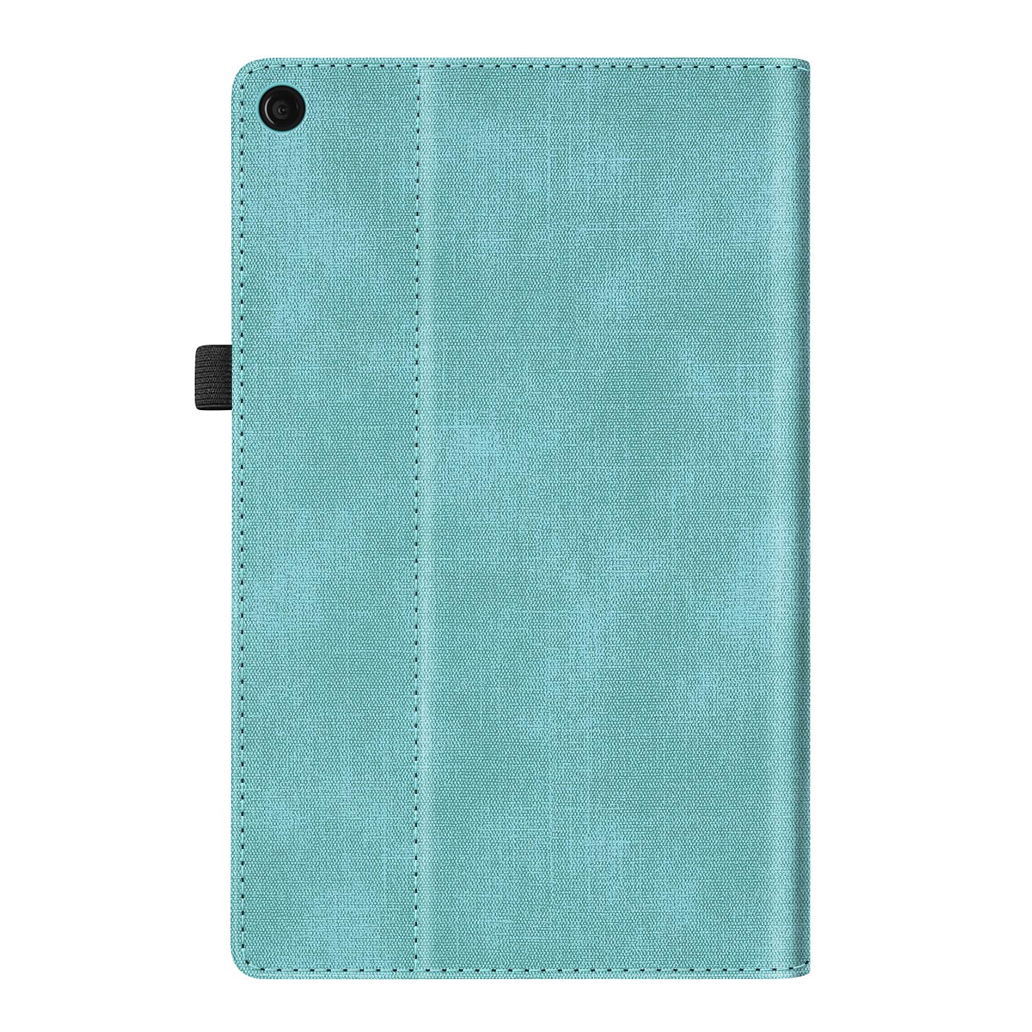 Fintie Case for Amazon Fire HD 10 Tablet (Compatible with 7th and 9th Generations, 2017 and 2019 Releases) - [Multi-Angle Viewing] Folio Stand Cover with Pocket Auto Wake/Sleep, Turquoise