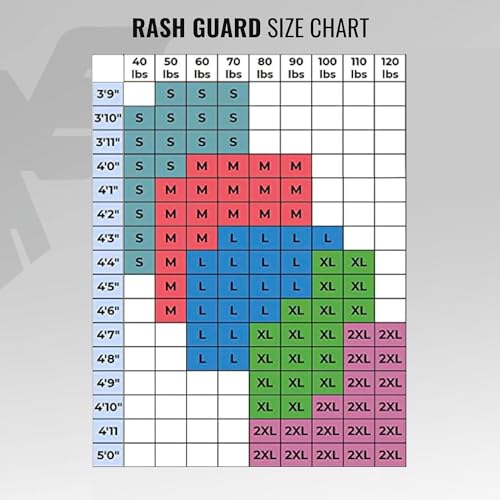 Elite Sports Rash guards for boys and girls, full sleeve compression BJJ kids and youth rash guard (White, Large)