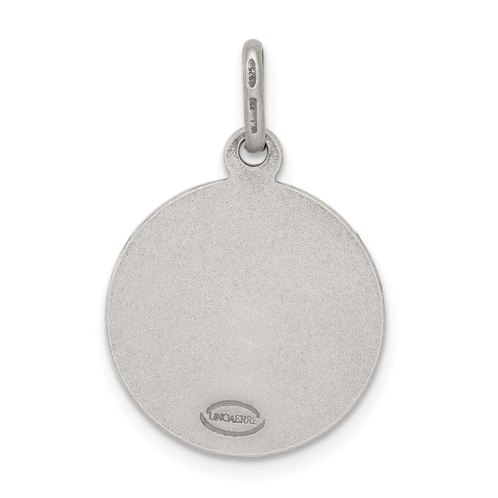 FindingKing Sterling Silver Antiqued Saint Michael Medal