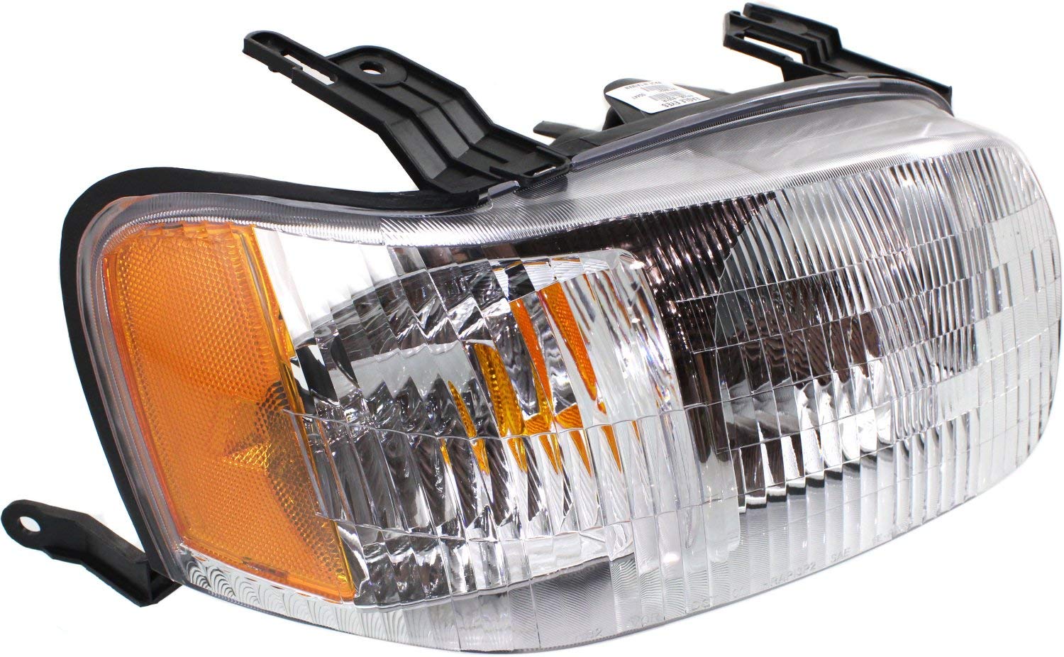 Evan Fischer Headlight Set Compatible with 2001-2004 Ford Escape, Headlights, with Bulbs Halogen Driver and Passenger Side FO2519103 FO2518103