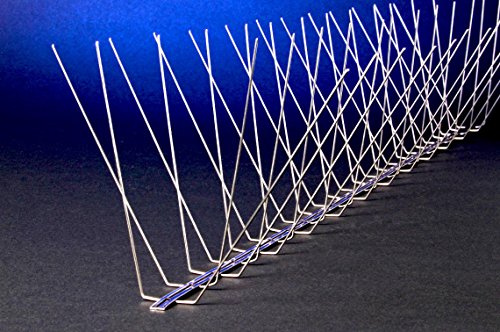 Nixalite Pigeon Spike Stainless Steel Bird Spikes (10 Ft, 5-2 Ft. Strips)