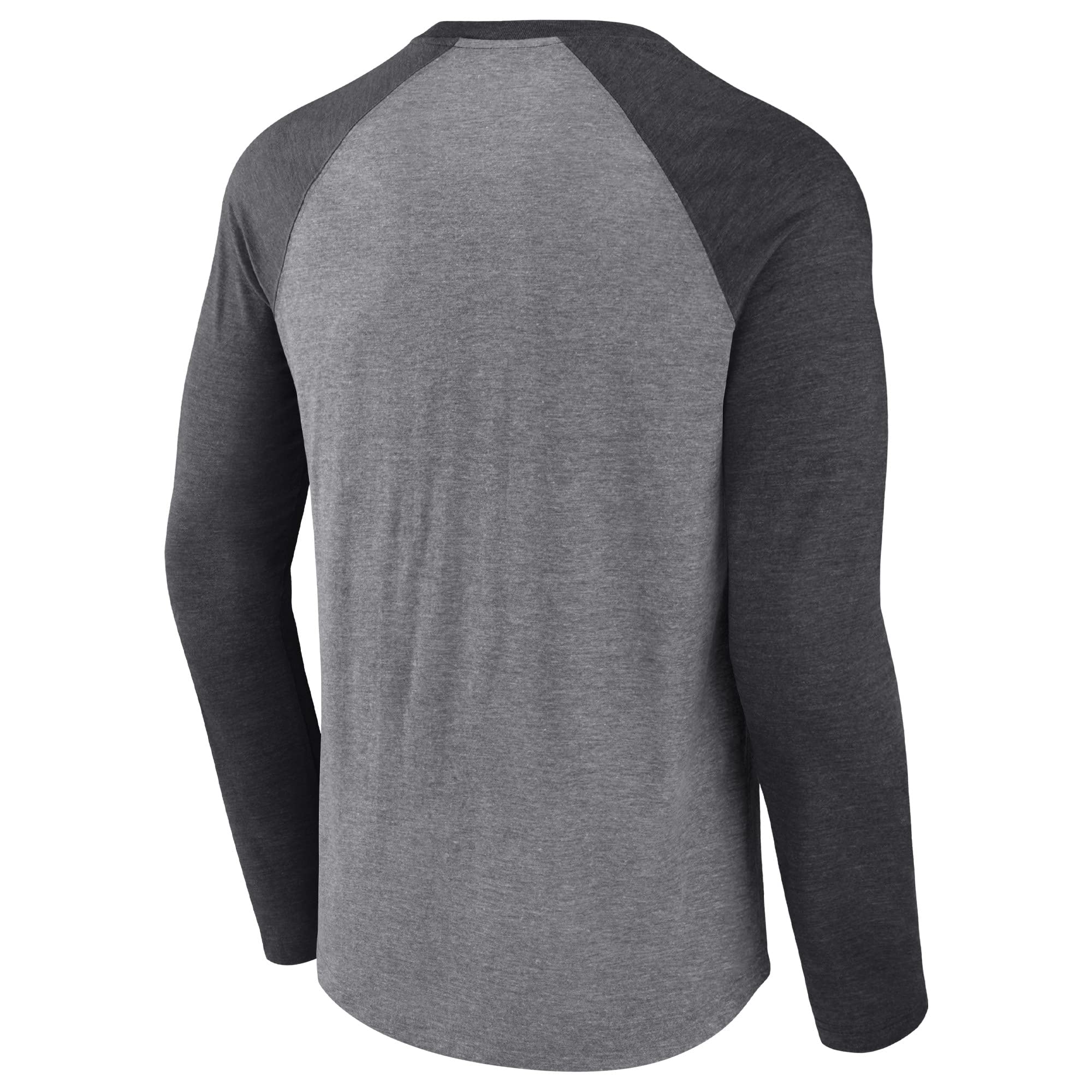 Fanatics Men's Heathered Gray/Heathered Royal Buffalo Bills Weekend Casual Raglan Tri-Blend Long Sleeve T-Shirt