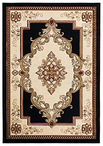 United Weavers of America Bristol Fallon Black Area Rug, 5'3" x 7'6"