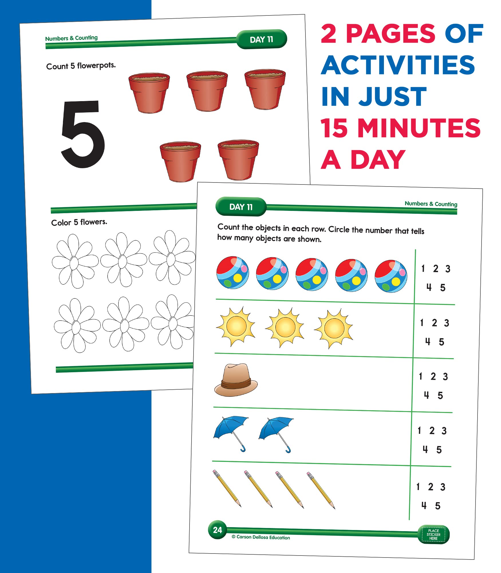 Summer Bridge Activities Preschool to Kindergarten Workbooks, Phonics, Handwriting, Math, Early Learning Summer Learning Activities, Kindergarten Workbooks All Subjects With Flash Cards