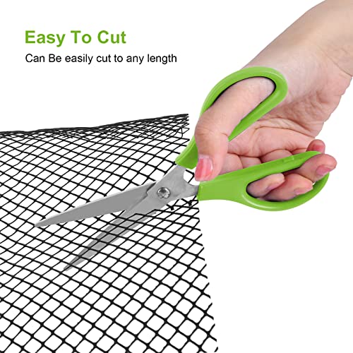 Evcitn Plastic 2-Pack Gutter Guard Mesh Roll 6”X80Ft Long Total,DIY Leaf Protection Cover Netting with 40 Clip Fixing Hooks,Ideal for Preventing Leaves,Twigs and Debris from Clogging