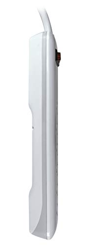 Prime Wire PB802124 6-Outlet Household Electronics Surge Protector with 14/3 SJT 3-Feet Cord.