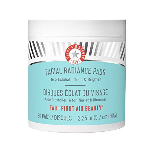 First Aid Beauty Facial Radiance Pads β Daily Exfoliating Pads with AHA that Help Tone & Brighten Skin β 60 Count