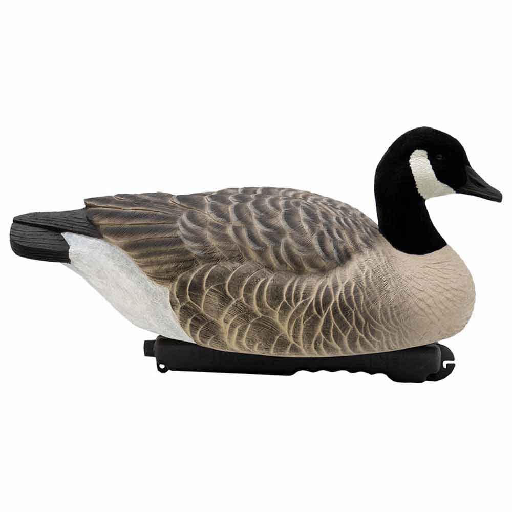 Final Approach Last Pass Canada Goose Floaters with Flocked Heads, Decoy 6 Pack in Gray