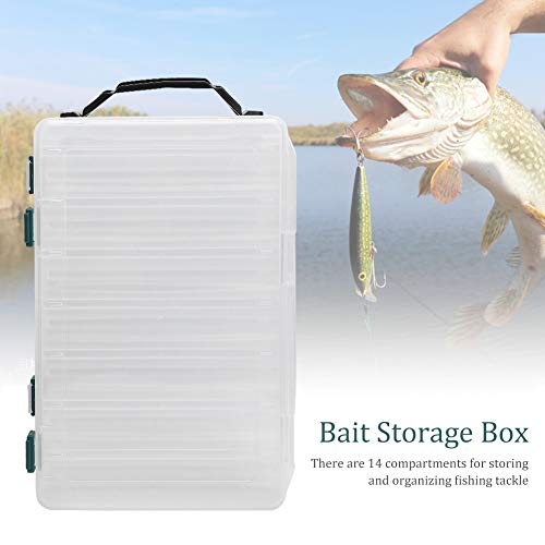 Fishing Accessory Storage Box Fishing Tackle Box, Fishing Tackle Storage Bait Case Fishing Lure Storage Box, for Storing Lures Storing Hooks