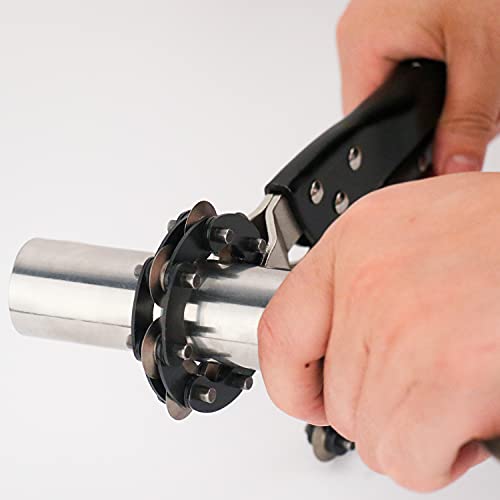 MacWork Tailpipe Cutter,Exhaust Tube Chain Cutter,Features Pipe Cutter Chain/Cutting Wheels,Black