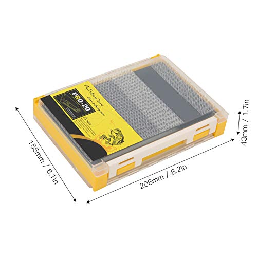 Fishing Bait Box Bait Storage Case Fishing Lure Case Double Layer Insert Bait Box Fishing Gear Accessory(yellow)