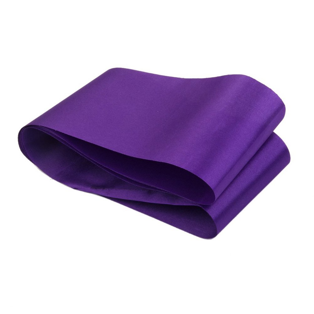 ULTNICE Plain Satin Sash DIY Satin Sash for Birthday Baby Shower Hen Party (Purple)
