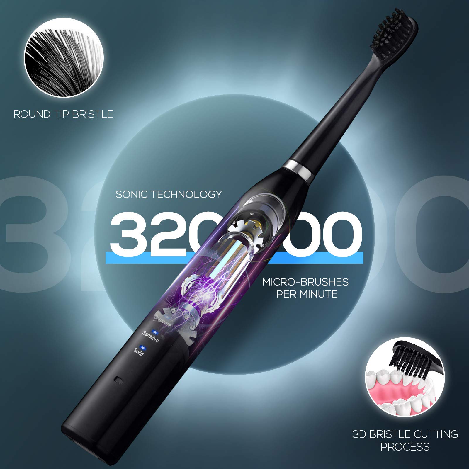 MBVBN Electric Toothbrush, Adult Rechargeable Toothbrush