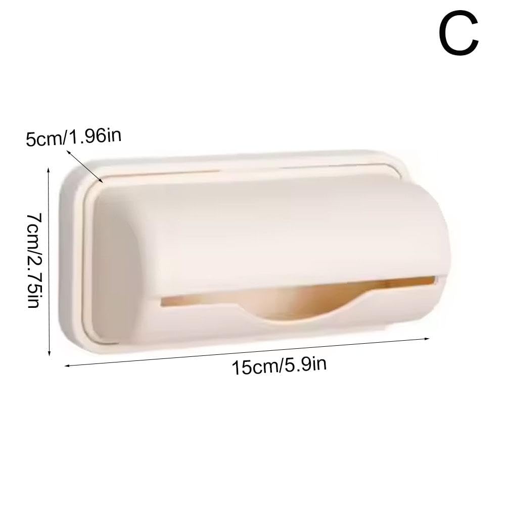 Trash can Liner Dispenser, Trash Bag Dispenser for Bottom of can, Small Bin Liner Kit Dispenser, Wall Mount Garbage Bag Dispenser, Bathroom Trash Bag Dispenser, Storage Trash Plastic Containers